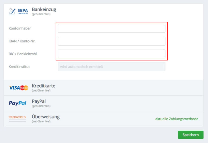 Wie ändere/hinterlege ich meine Bankverbindung? - Echter Service ...